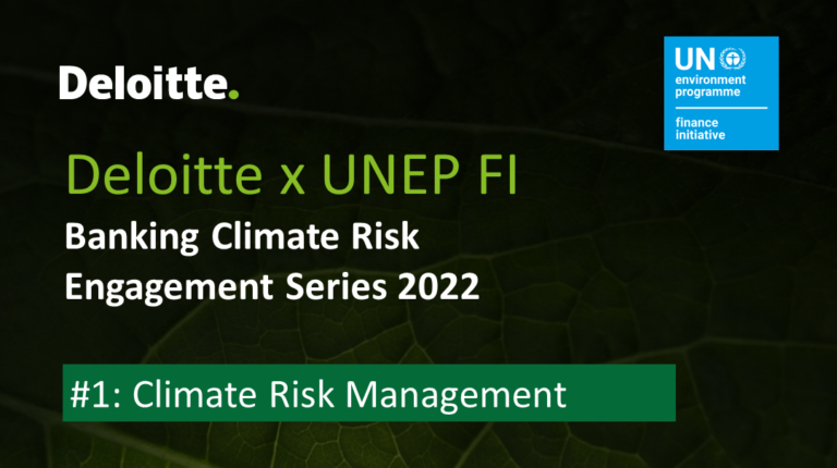 Climate Risk Engagement Series 2022 for banks: with Deloitte Malaysia ...