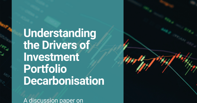 Understanding the Drivers of Investment Portfolio Decarbonisation ...